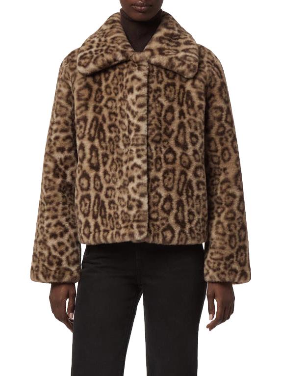 APPARIS Apparis Elis Leopard Faux Fur Coat